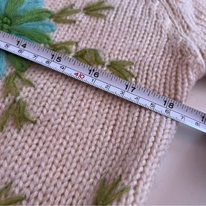 Vintage | Sweaters | Vintage 4 50 Retro Cottagecore Hand Embroidered ...